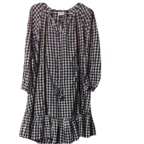 Laura Egloff | Dresses | Laura Egloff Black And White Oversized Gingham ...